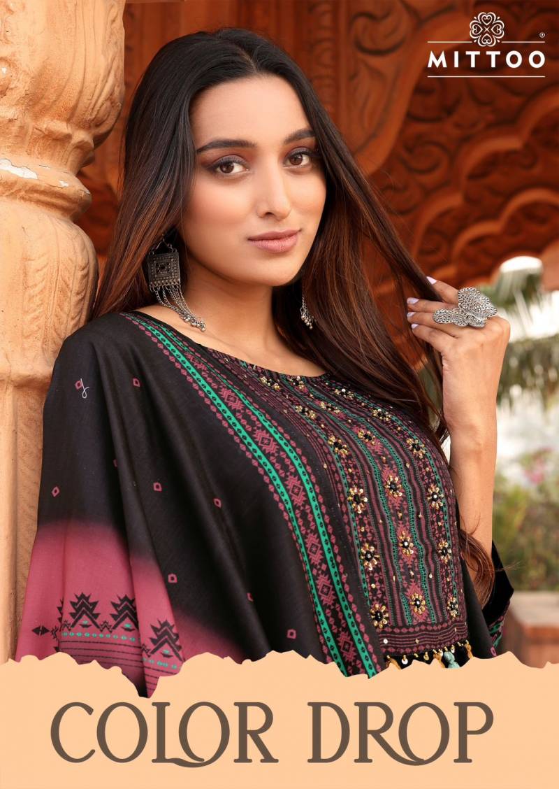 Mittoo Color Drop Designer Kurti Bottom With Dupatta Collection