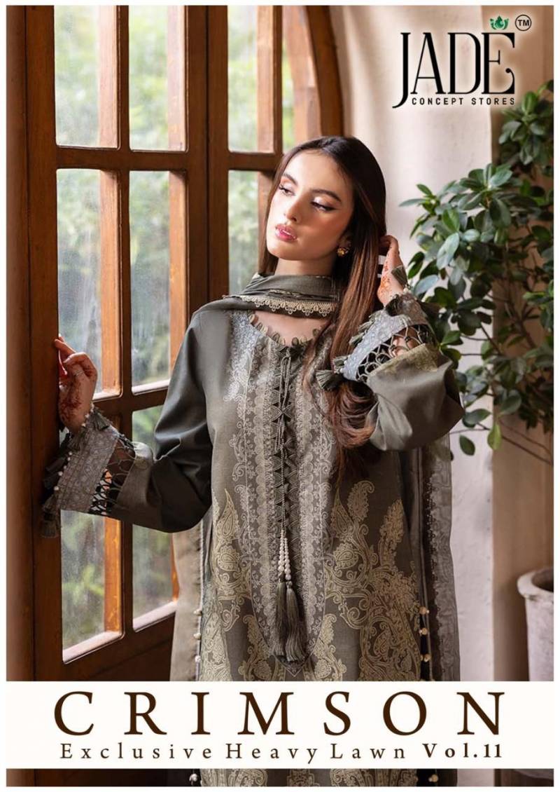 Jade Crimson Exclusive Lawn Vol 11 Pakistani Dress Material Collection