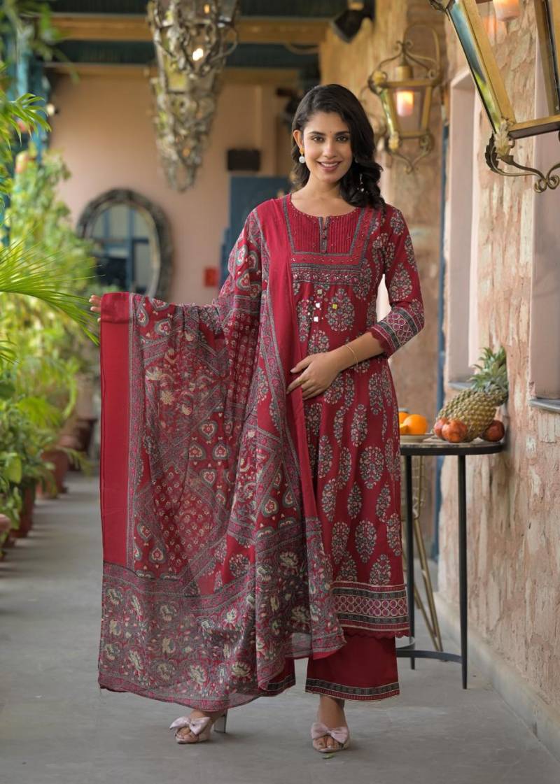Naisha K 230 Soft Cotton Printed Readymade Dress Collection