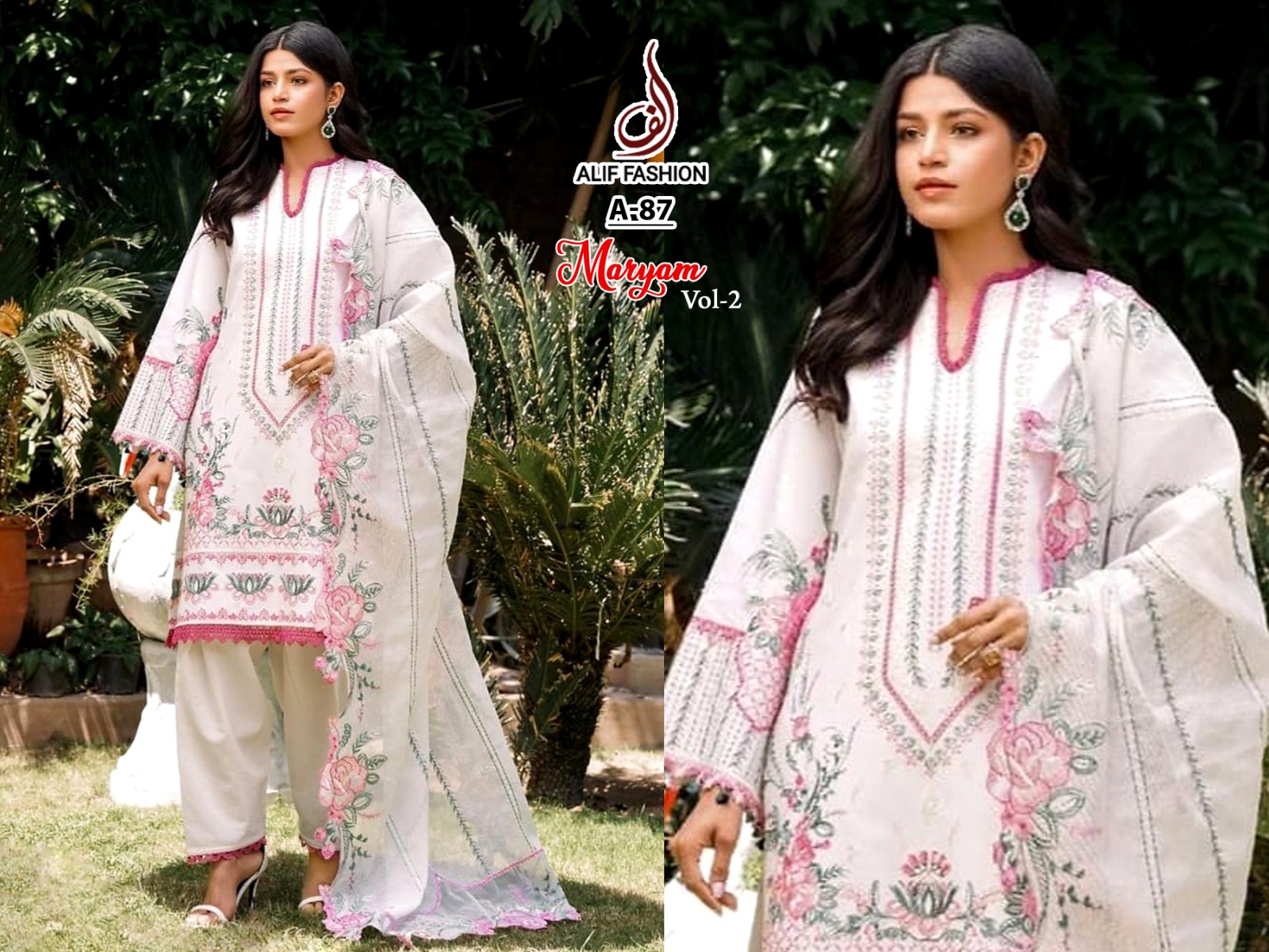 Alif Fashion Maryam Vol 2 Designer Pakistani Suit Collection