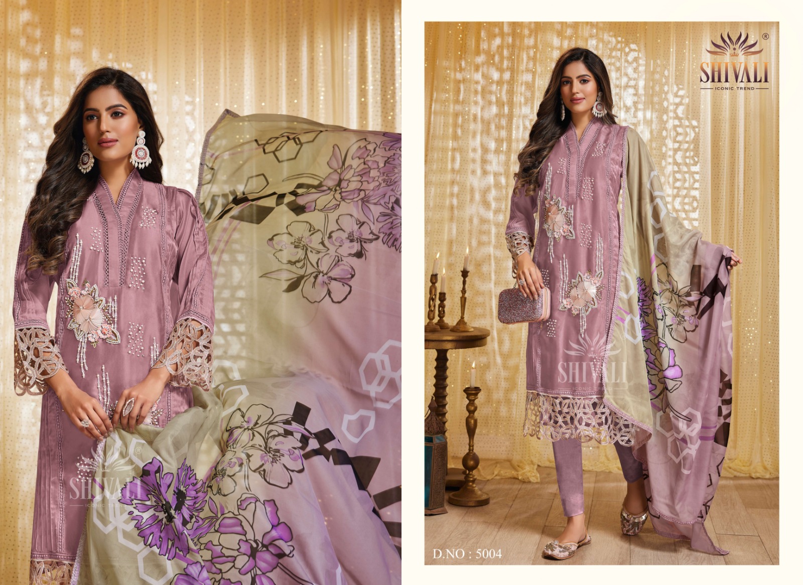 Shivali Zoya 5 Designer Embroidery Top Bottom Dupatta Collection