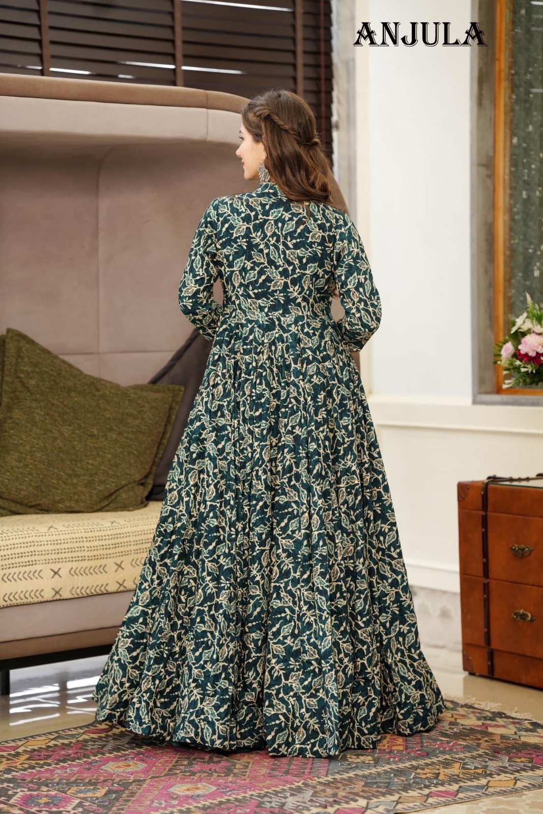 Anjula Vol 2 Printed Plus Size Heavy Collection Long Kurtis