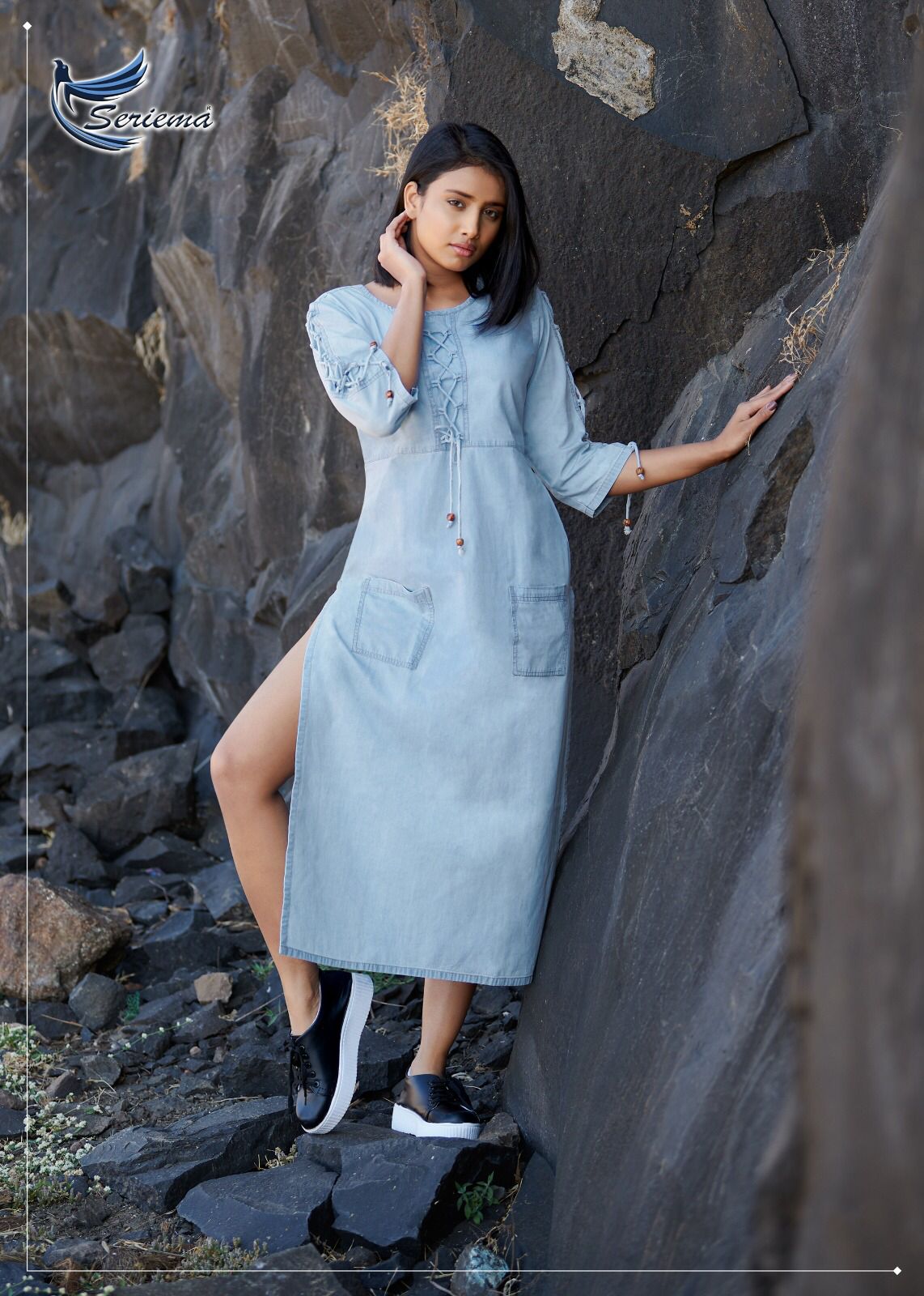 Seriema Kumb Capture 4 Fashionable Fancy Wear Cotton Denim Kurti Collection