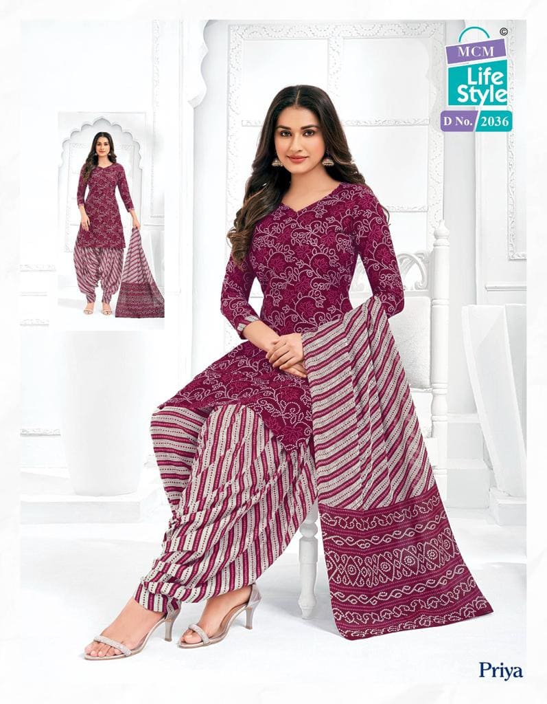 Mcm Priya Special Vol 20 Cotton Dress Material Collection