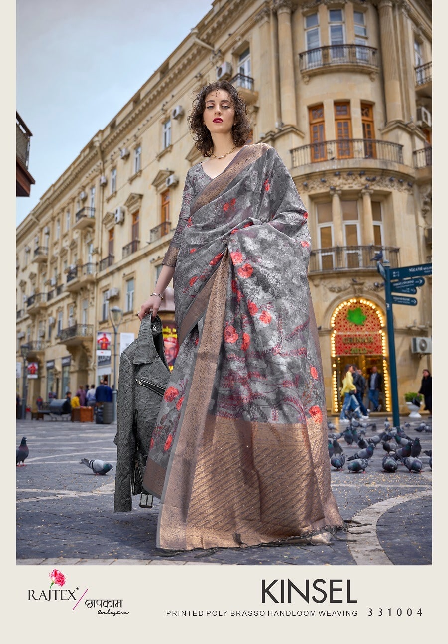 Rajtex Kinsel Printed Handloom Designer Saree Collection