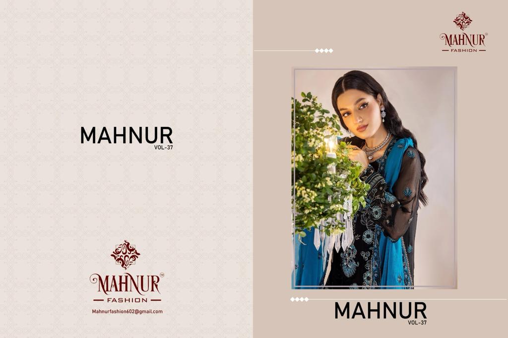 Mahnur Vol 37 Embroidery Pakistani Salwar Kameez Collection