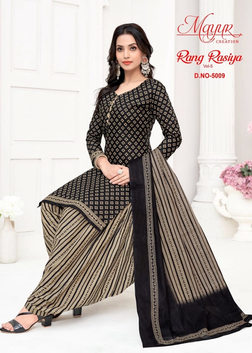 Mayur Rang Rasiya Vol 5 Printed Soft Cotton Dress Material Collection