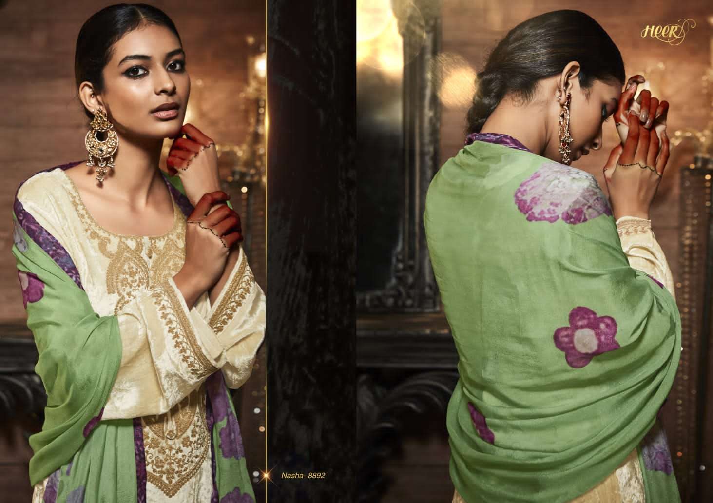 Kimora Heer Nasha Velvet Exclusive Pashmina Dress Material Collection