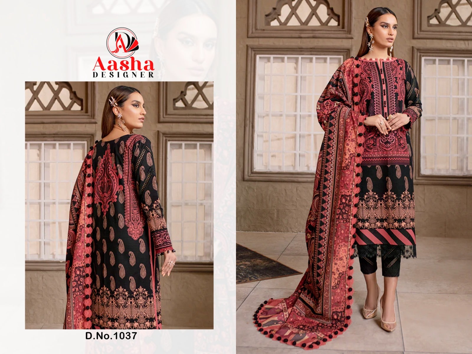 Aasha Queen Court Vol 4 Lawan Cotton Pakistani Salwar Kameez Collection