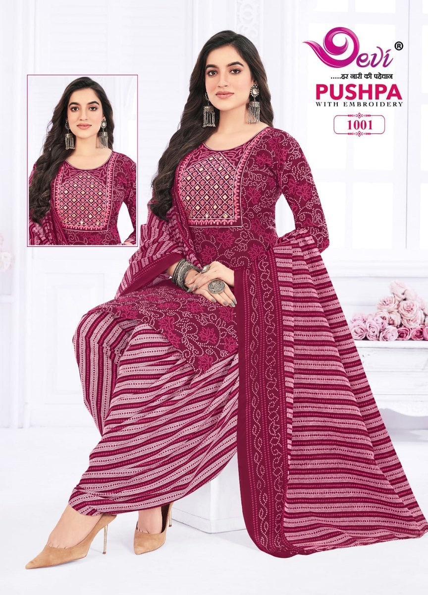 Devi Pushpa Vol 1 Cottton Readymade Dress Collection