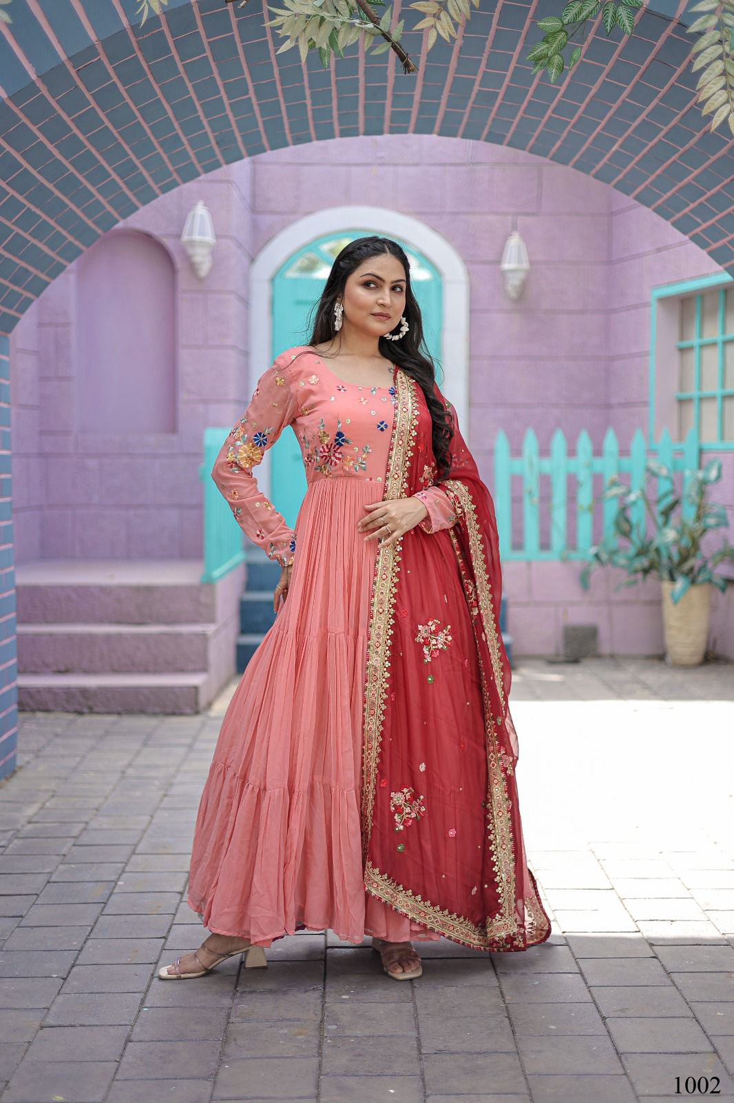 Daniel Vol 1 Embroidered Designer Gown With Dupatta Collection