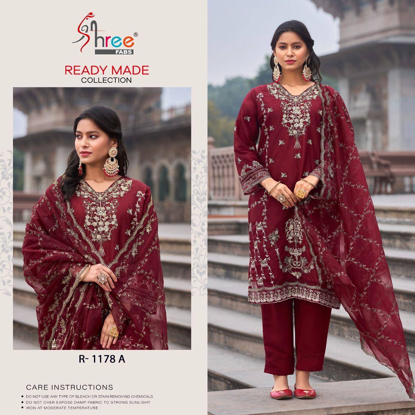 Shree R 1178 Embroidery Ready Made Pakistani suits Collection