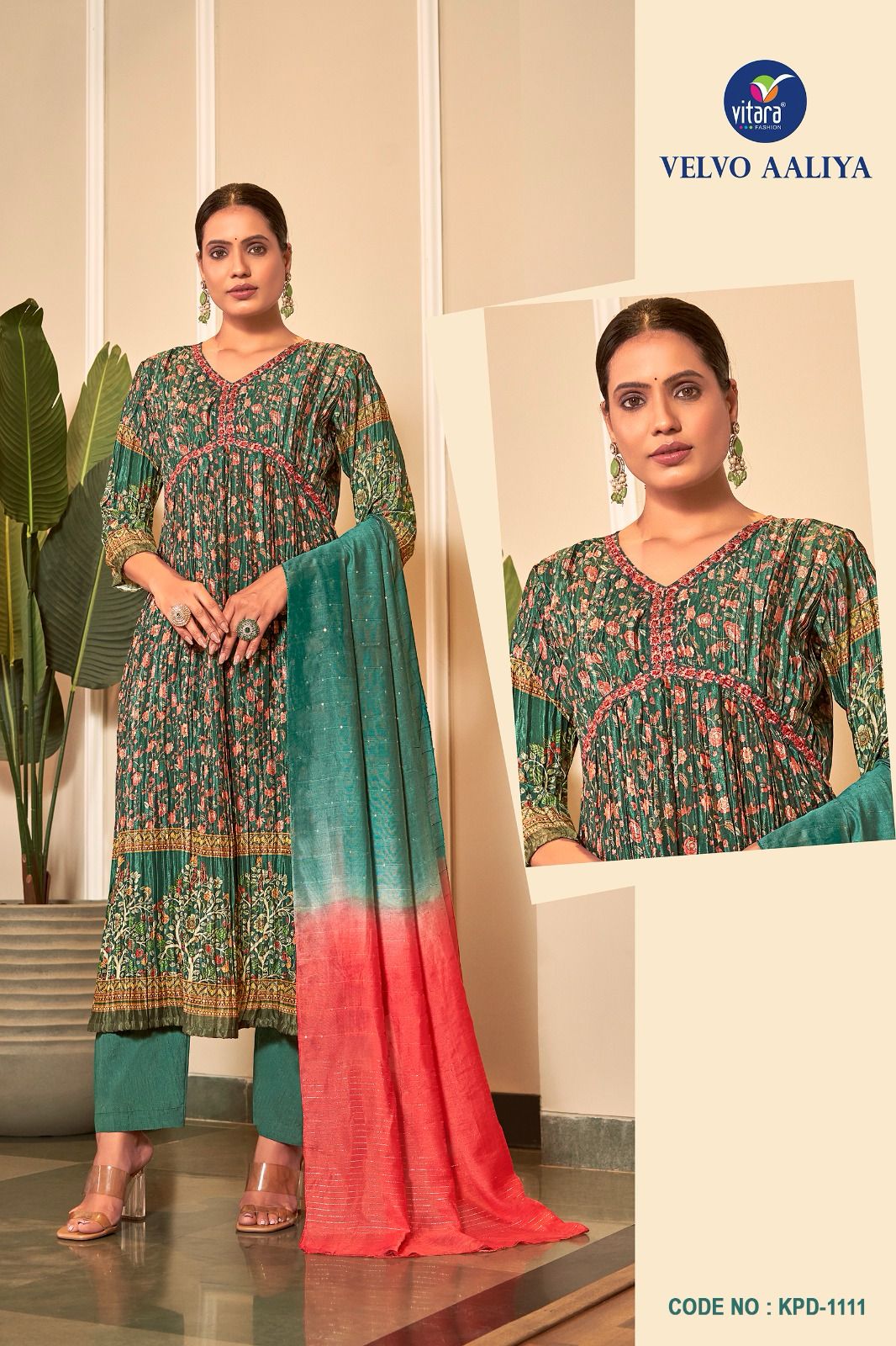 Vitara Velvo Aila Cut Designer Readymade Dress Collection
