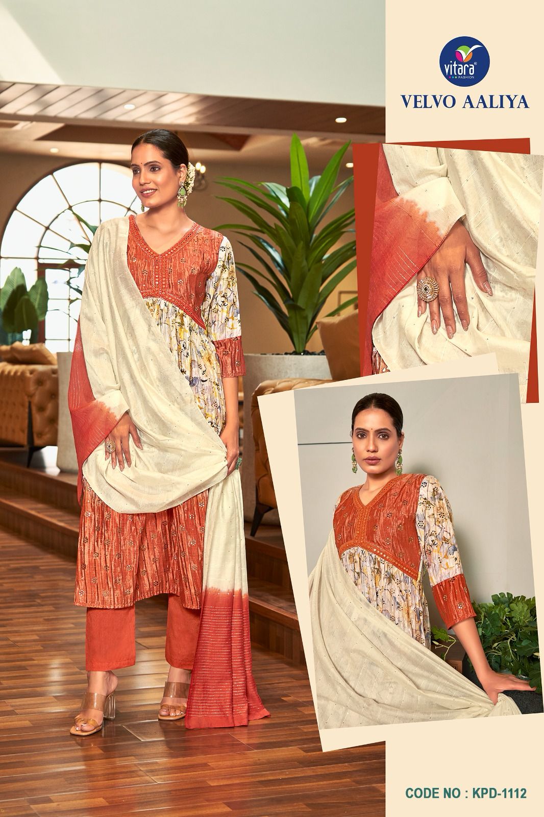 Vitara Velvo Aila Cut Designer Readymade Dress Collection
