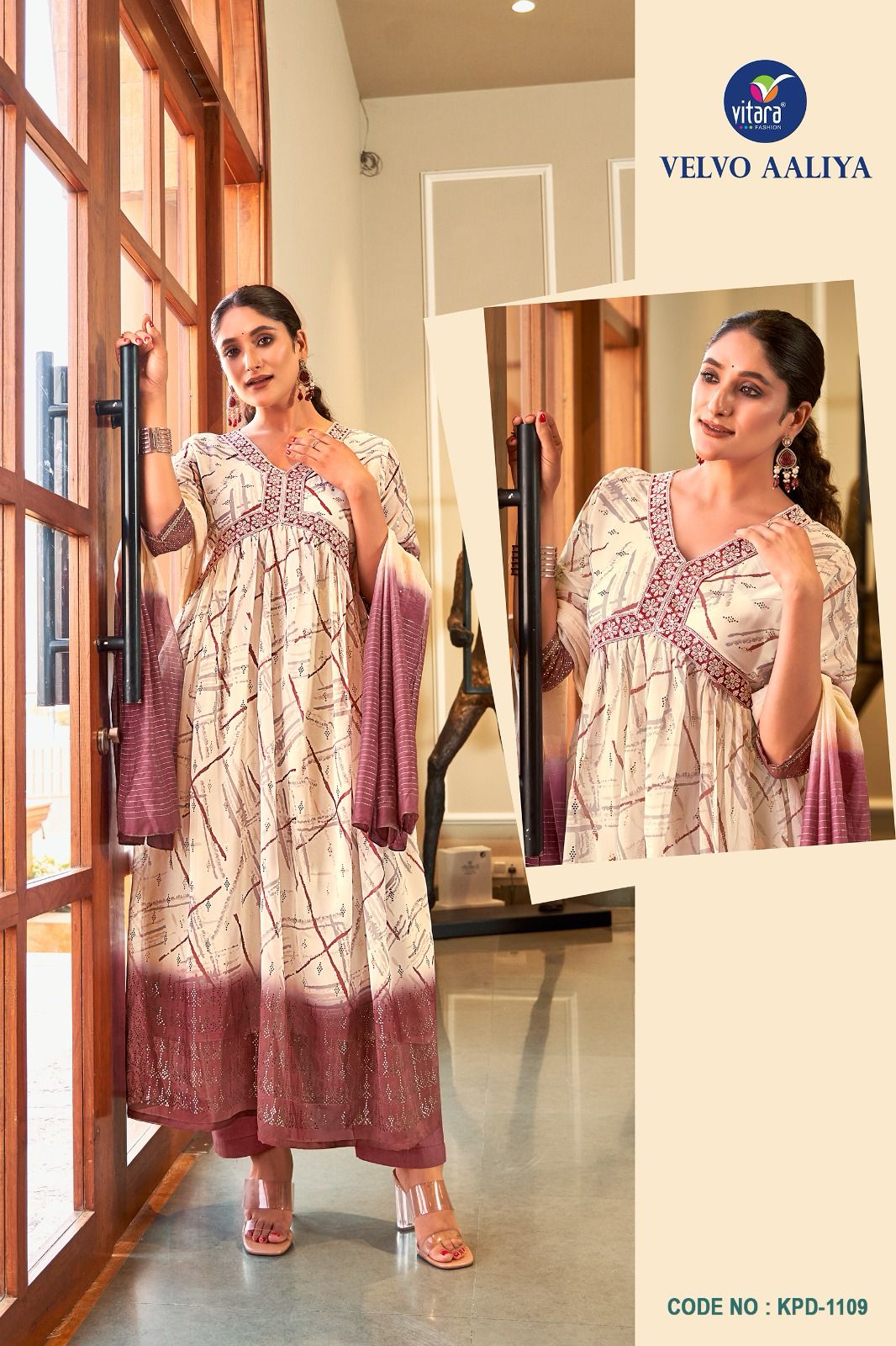 Vitara Velvo Aila Cut Designer Readymade Dress Collection