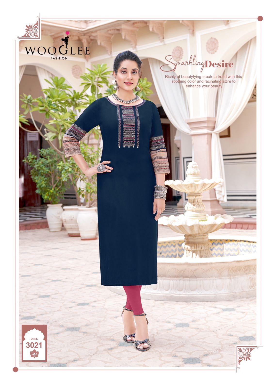 Wooglee Salonee Vol 5 Designer Regular Wear Kurti Collection