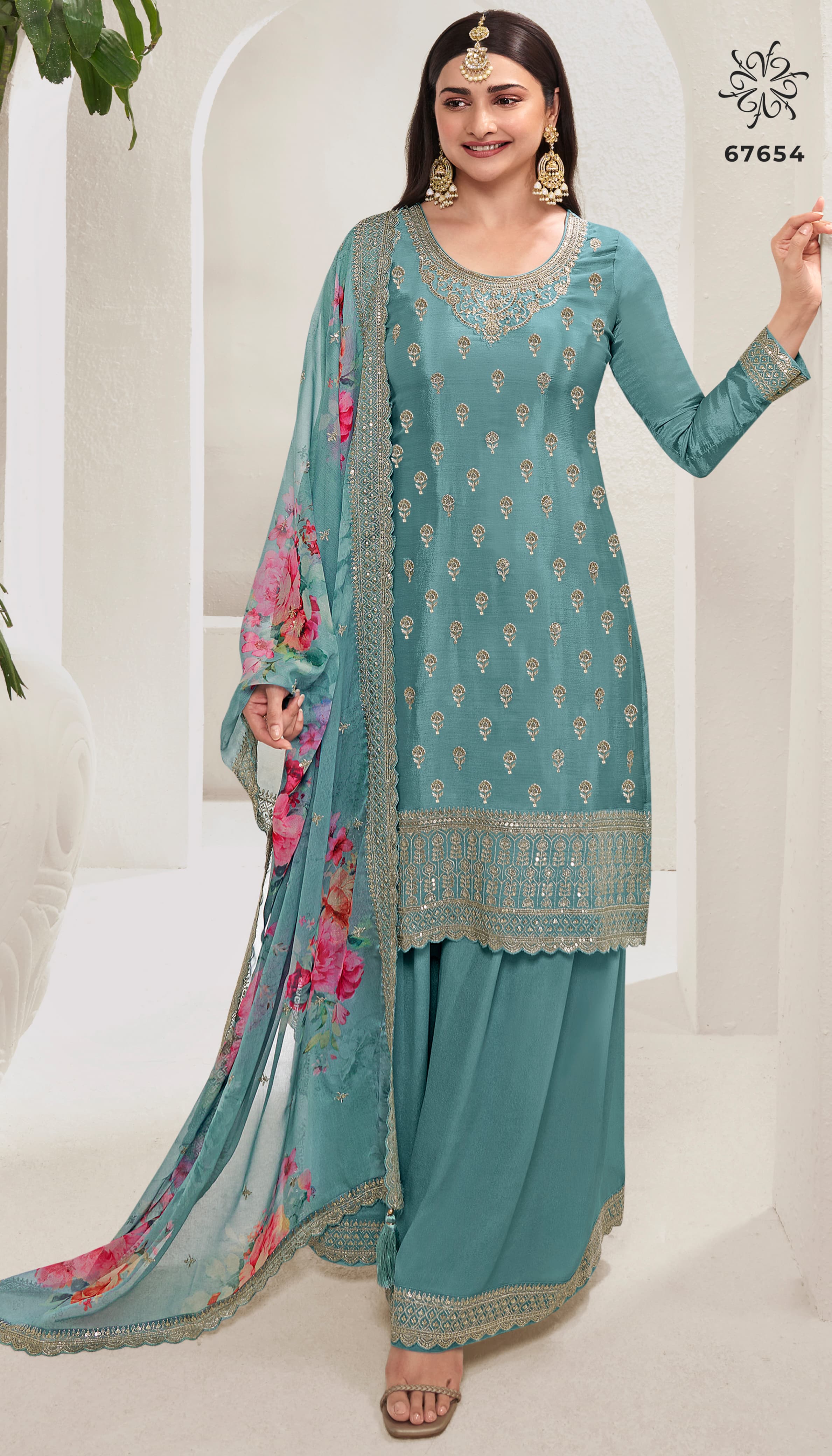 Vinay Kuleesh Shalini Embroidered Salwar Suit Collection