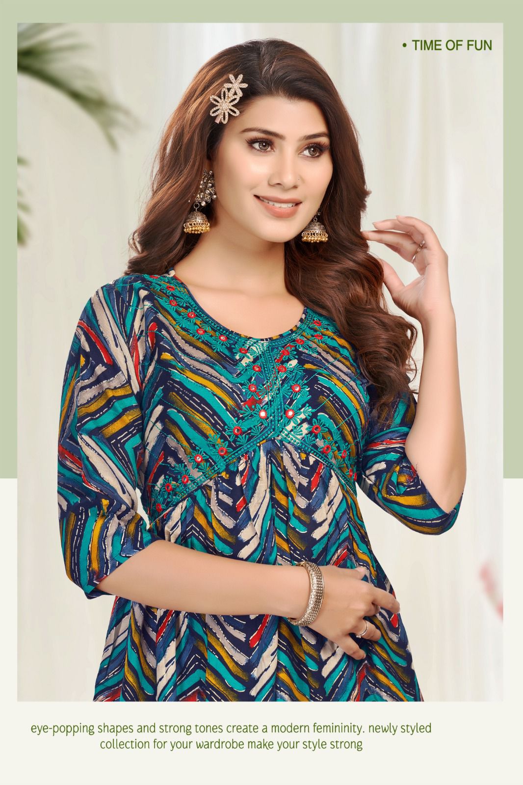 Hirwa Siyaahi Aila Cut Designer Kurti Collection