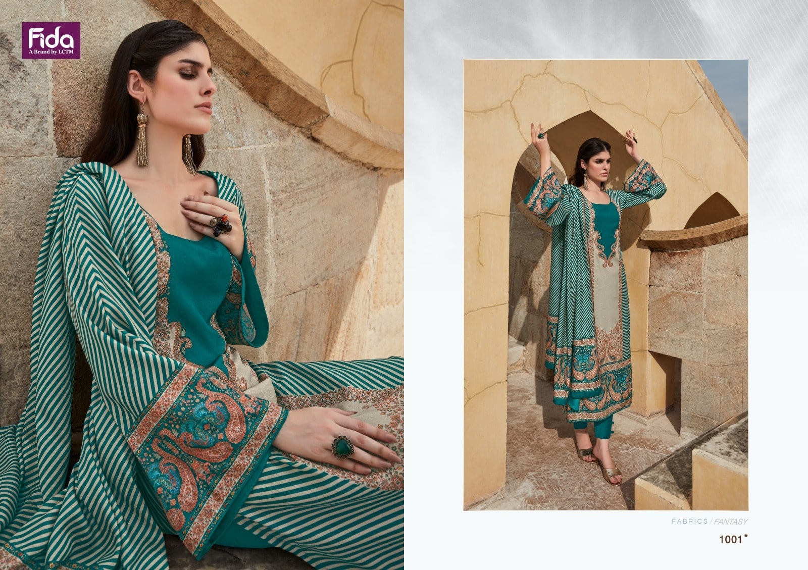 Fida Shirsa Cotton Designer Dress Material Collection