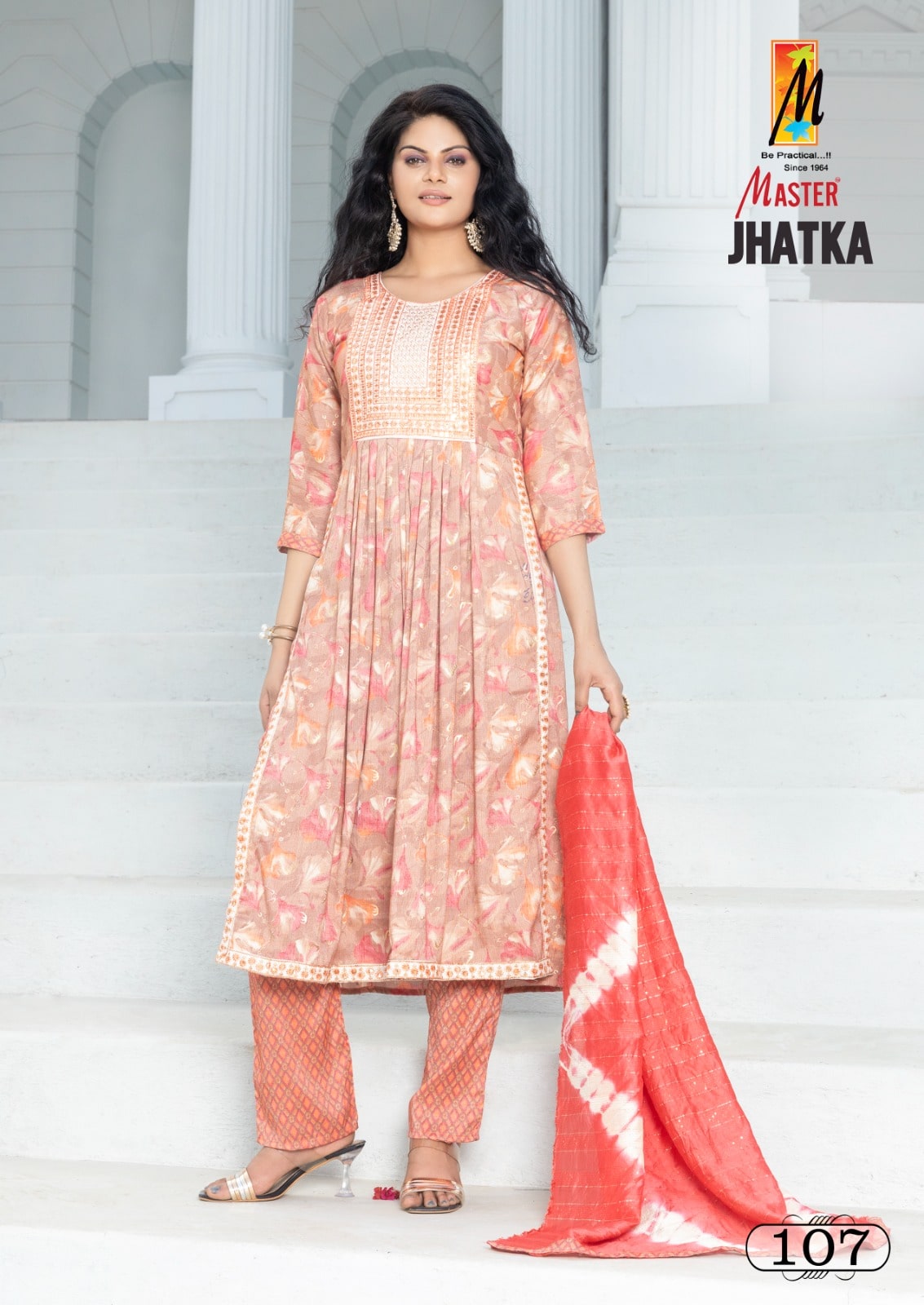 Master Jhatka Naira Cut Kurti With Pant Dupatta Collection
