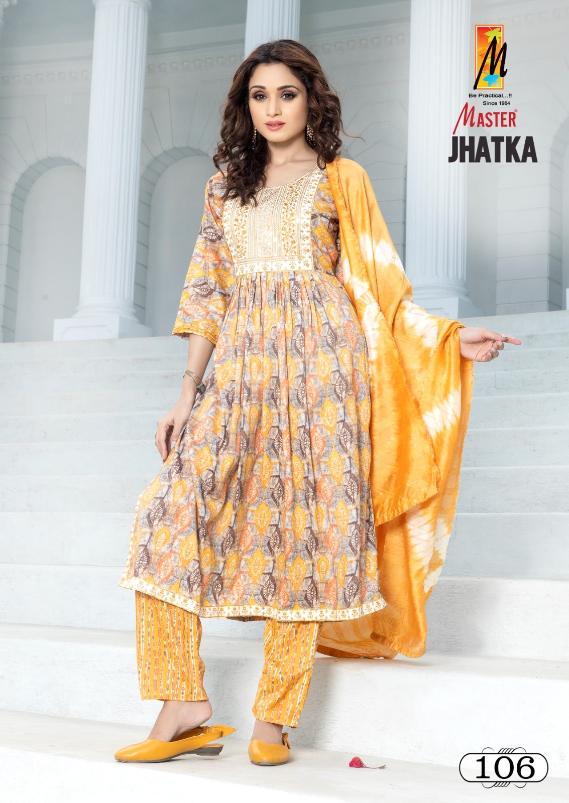 Master Jhatka Naira Cut Kurti With Pant Dupatta Collection