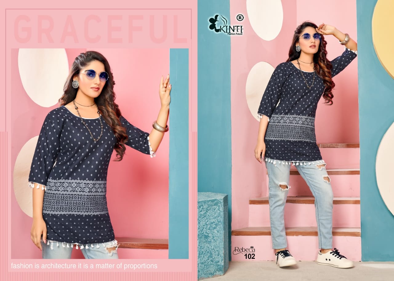 Kinti Rebecca Cotton Denim Ladies Top Collection