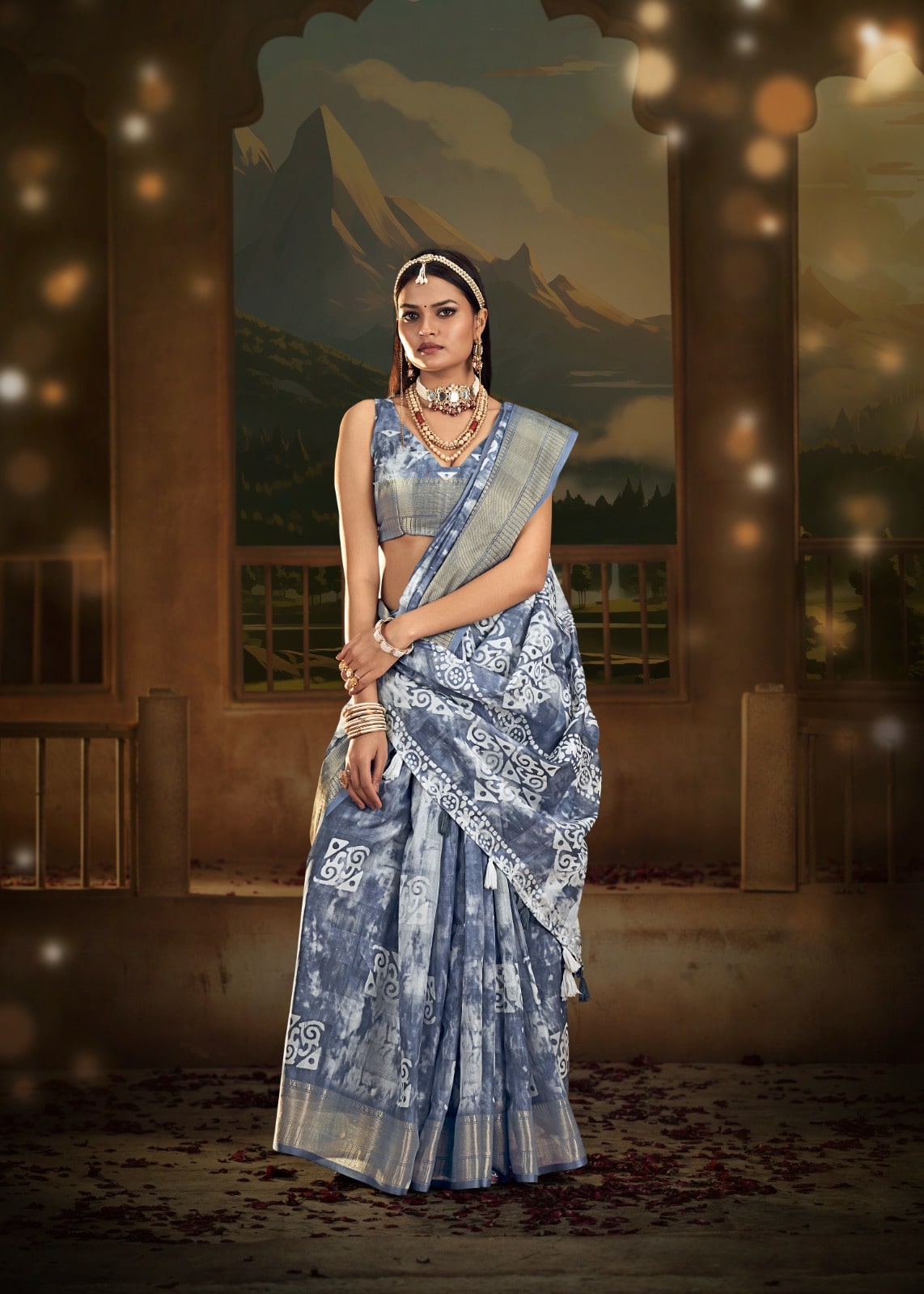 The Fabrica Kiyara Soft Cotton Digital Saree Collection