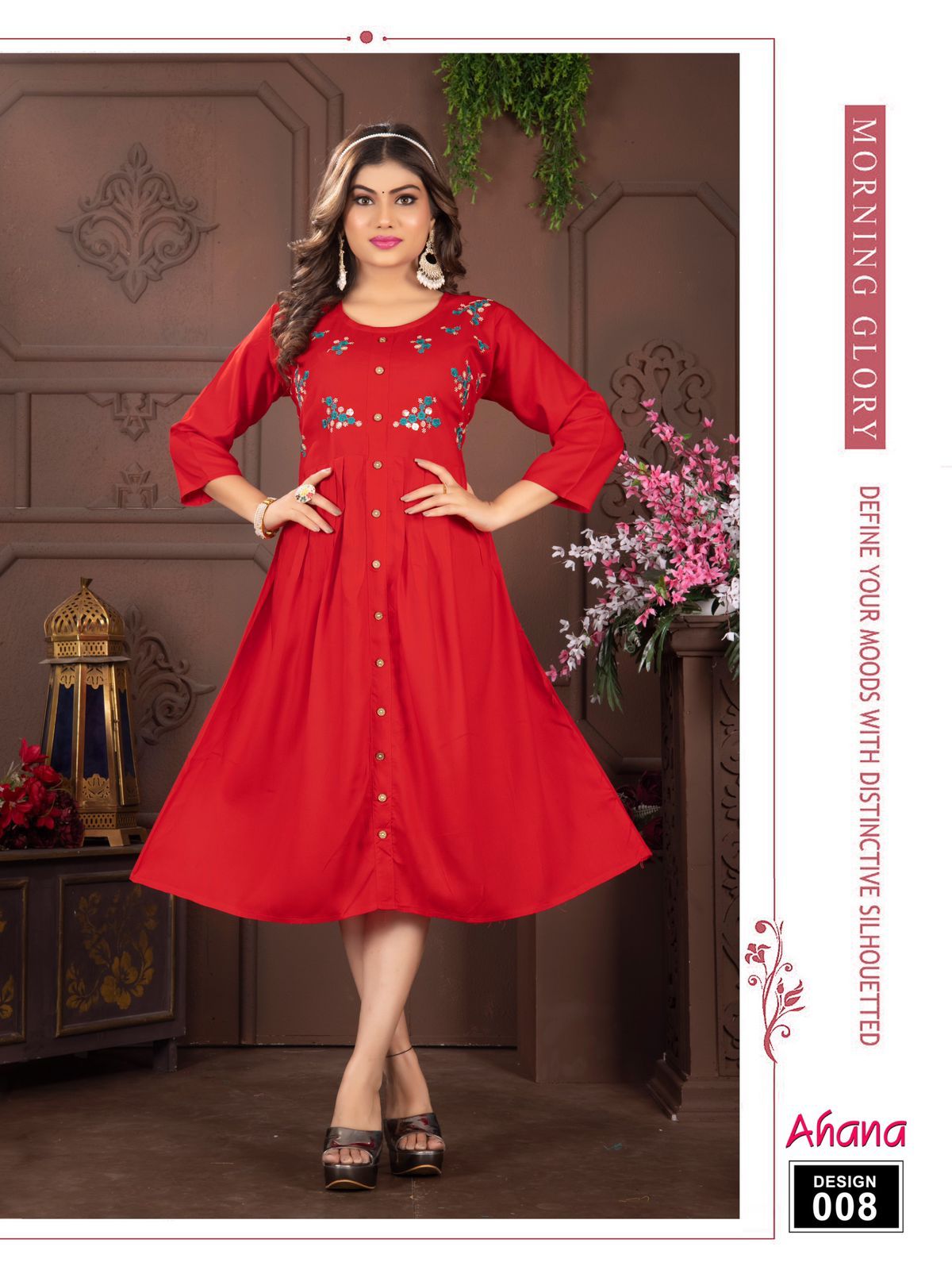 Trendy Ahana Vol 1 Embroidery Kurti Collection