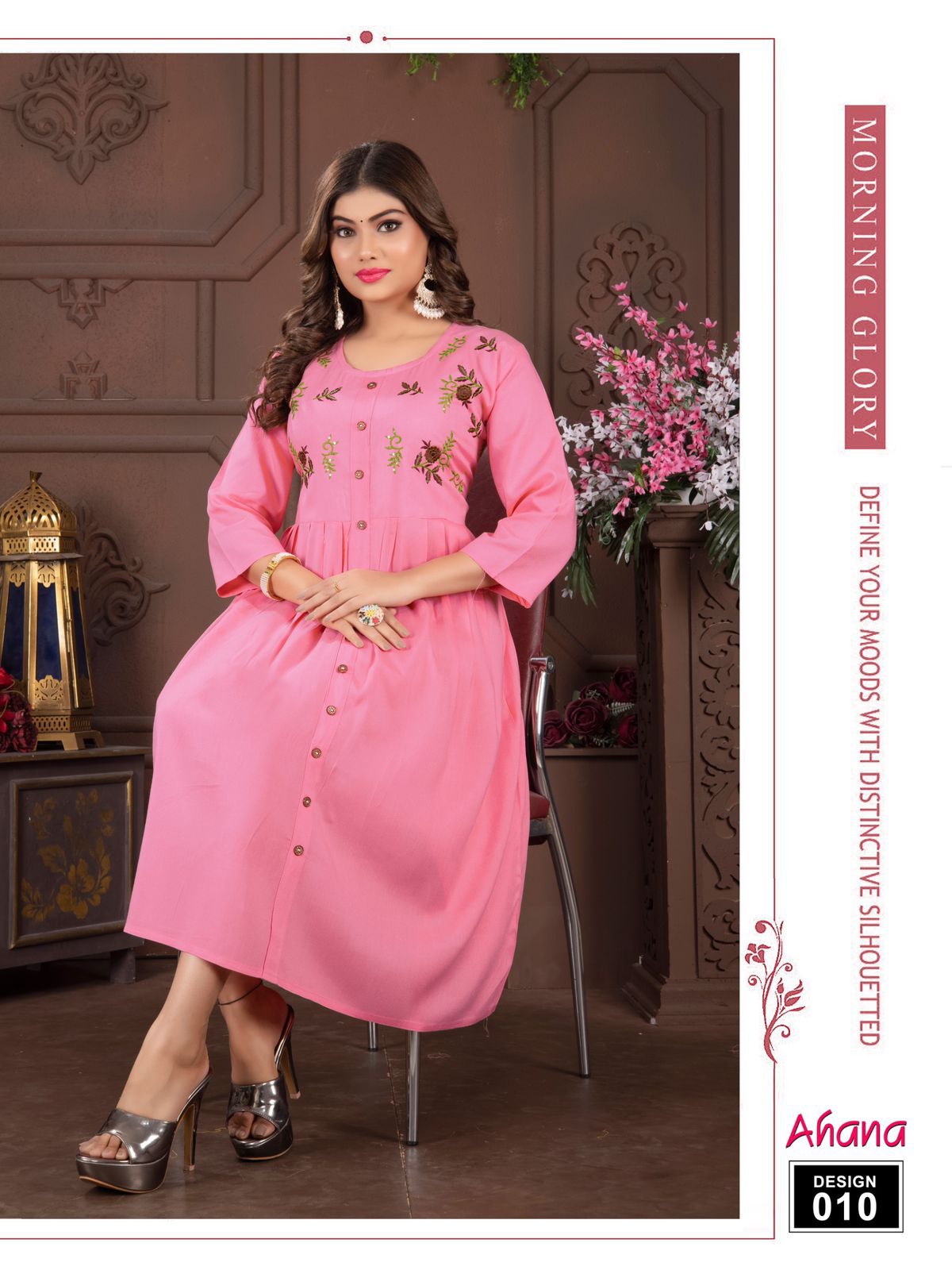 Trendy Ahana Vol 1 Embroidery Kurti Collection