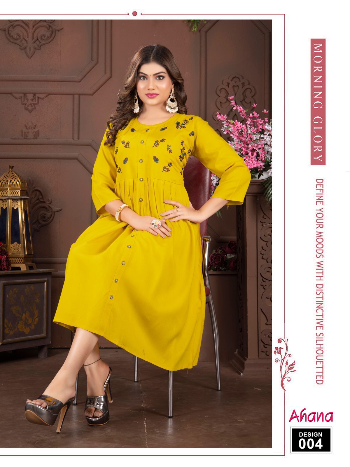 Trendy Ahana Vol 1 Embroidery Kurti Collection