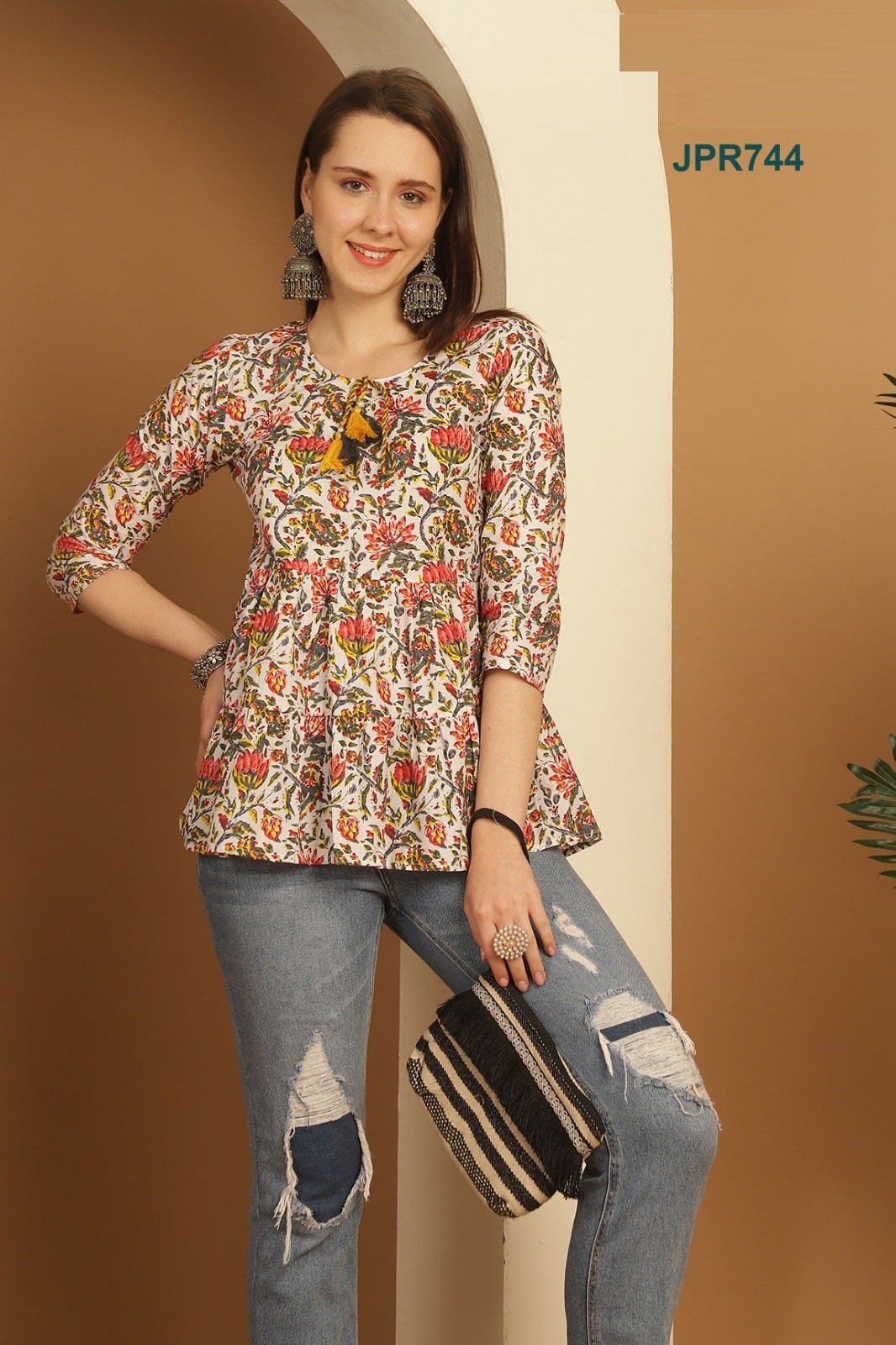 Trendy Melody Cotton Western Tops Collection