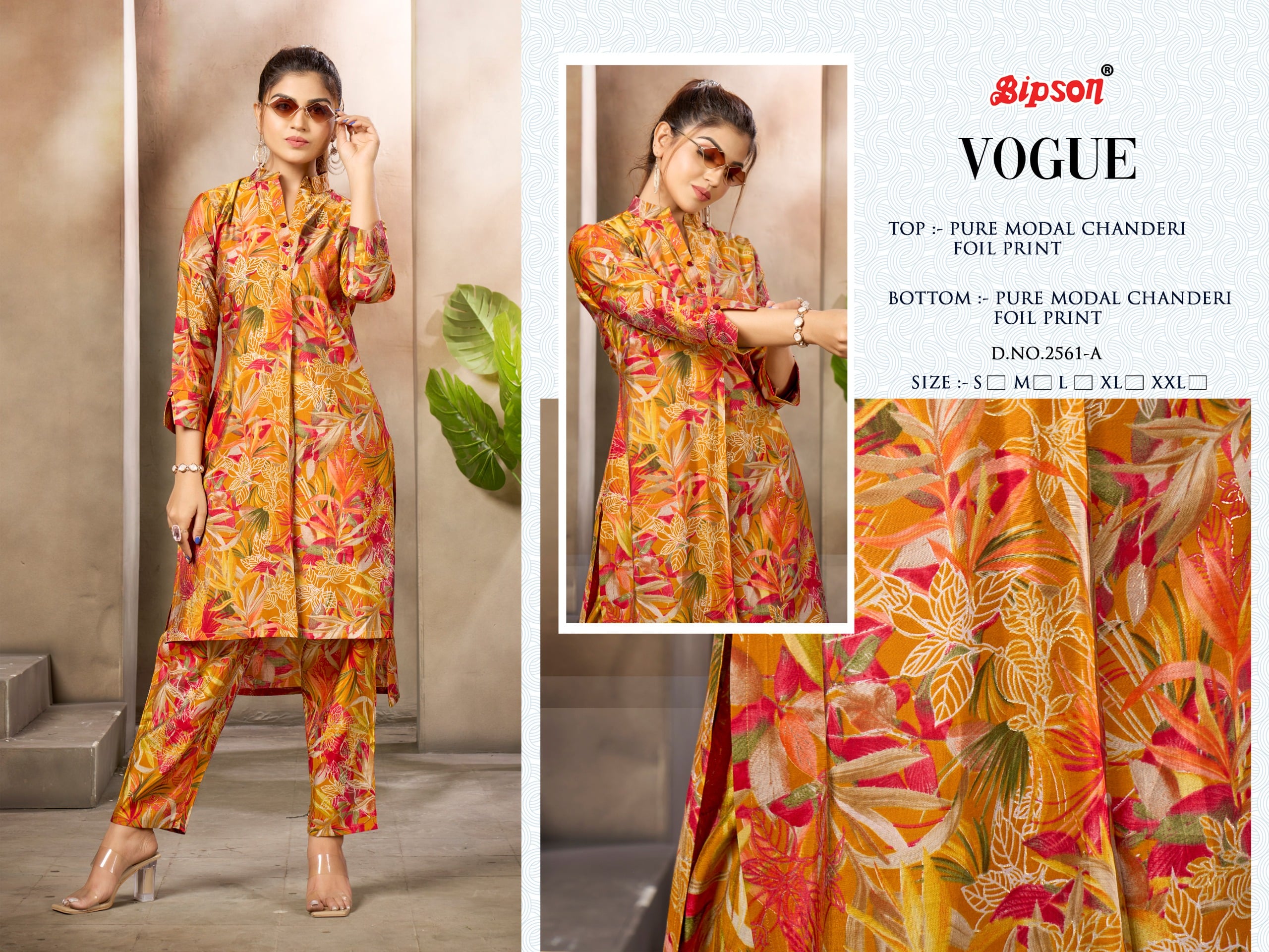 Bipson Vogue 2561 Stylish Printed Co Ord Set Collection