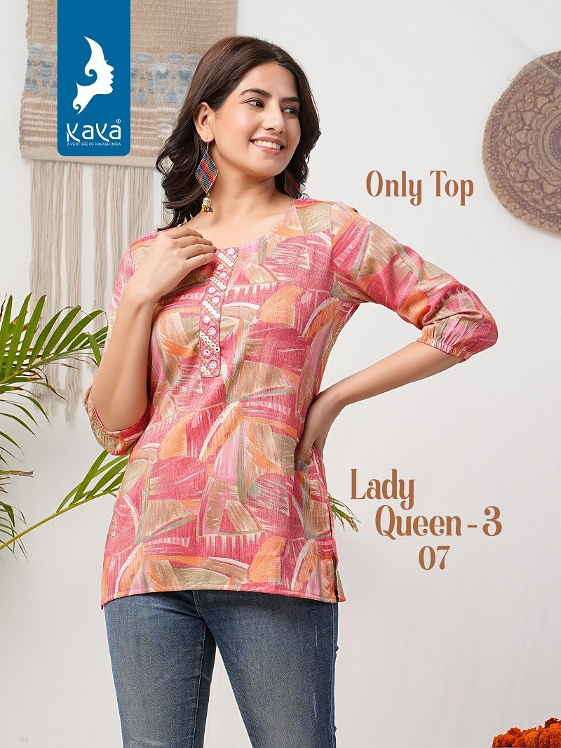 Kaya Lady Queen 3 Fancy Ladies Short Top Collection