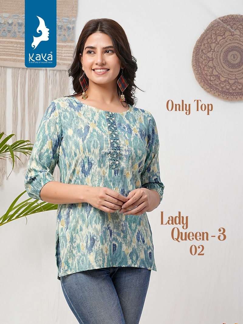 Kaya Lady Queen 3 Fancy Ladies Short Top Collection