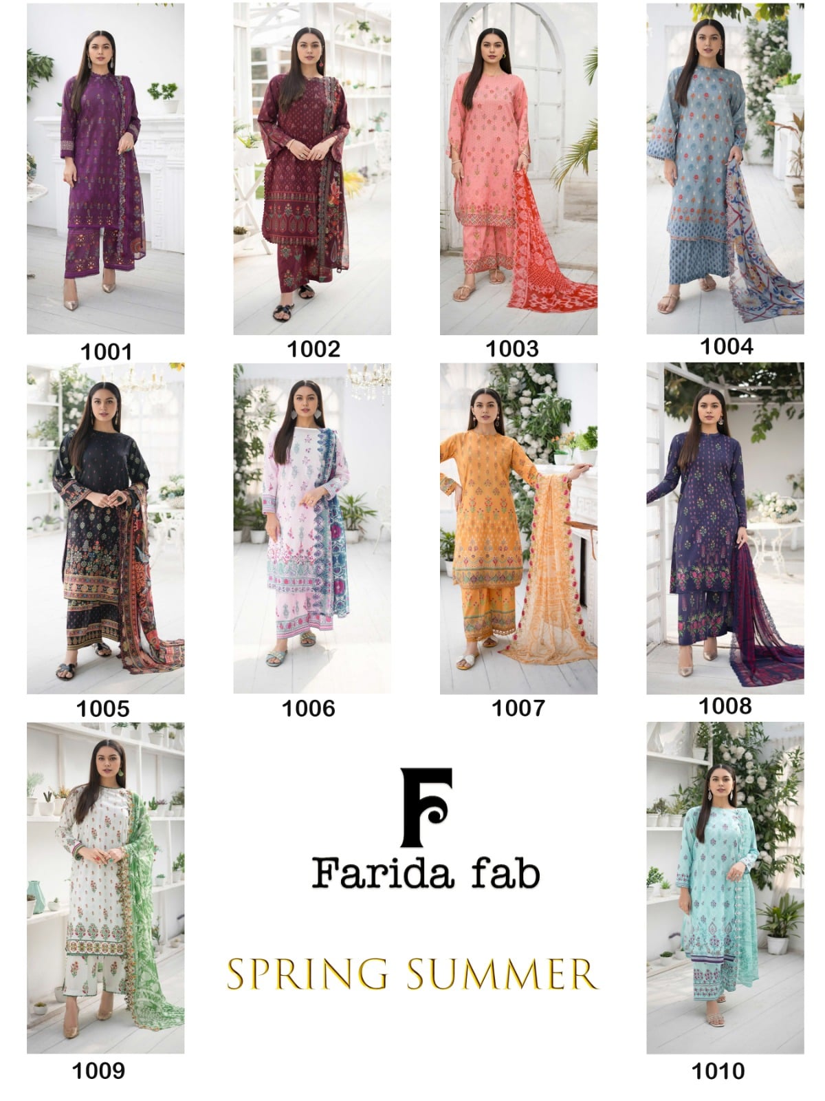 Farida Fab Spring Summer Soft Cotton Printed Dress Material Collection