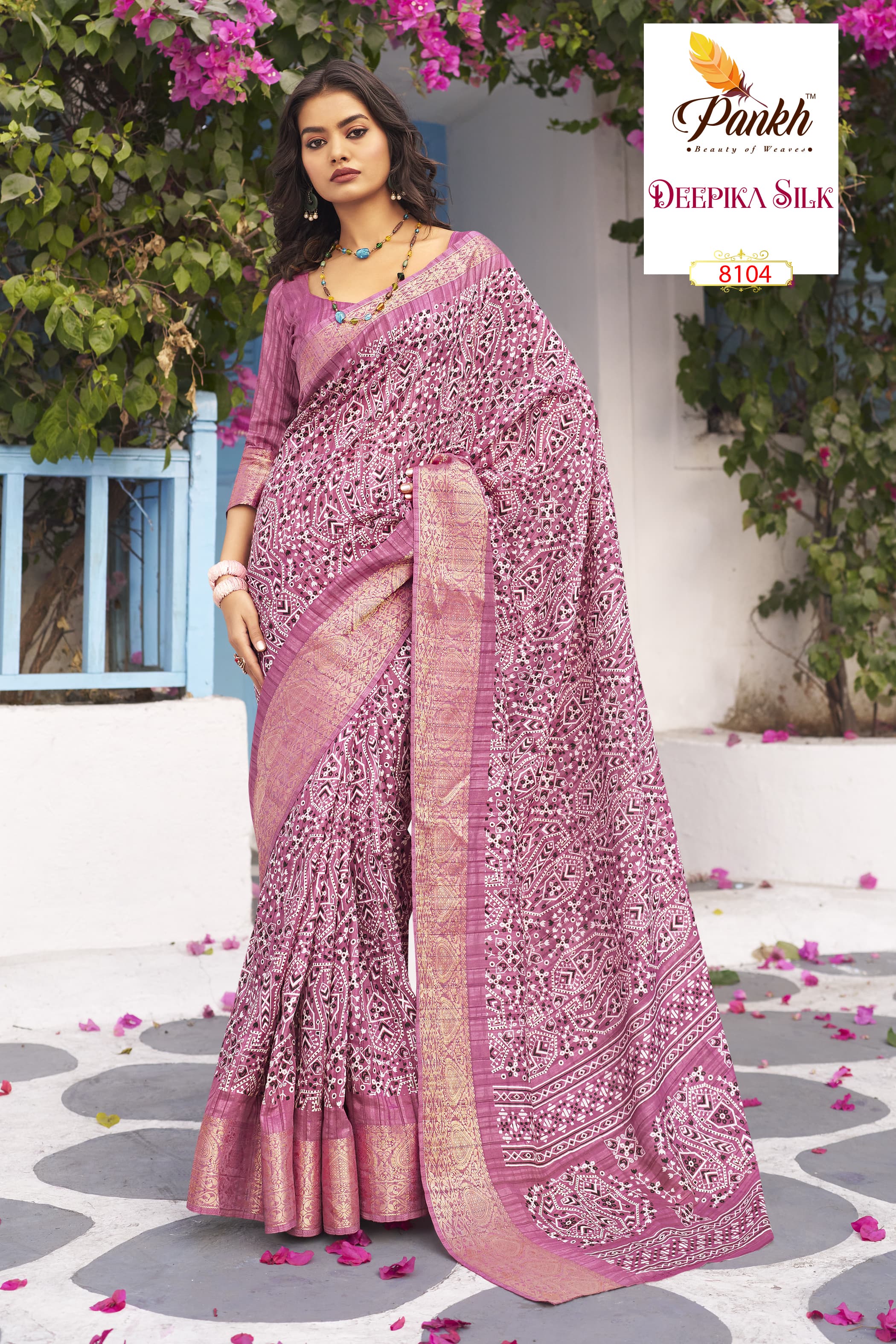 Pankh Deepika Silk Printed Saree Collection