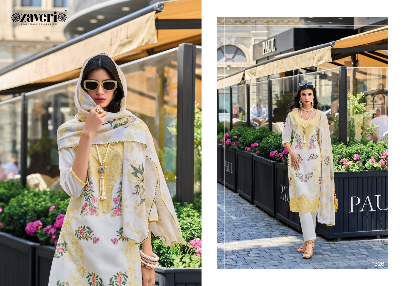 Zaveri Saima Cotton Designer Ready Made Dress Collection