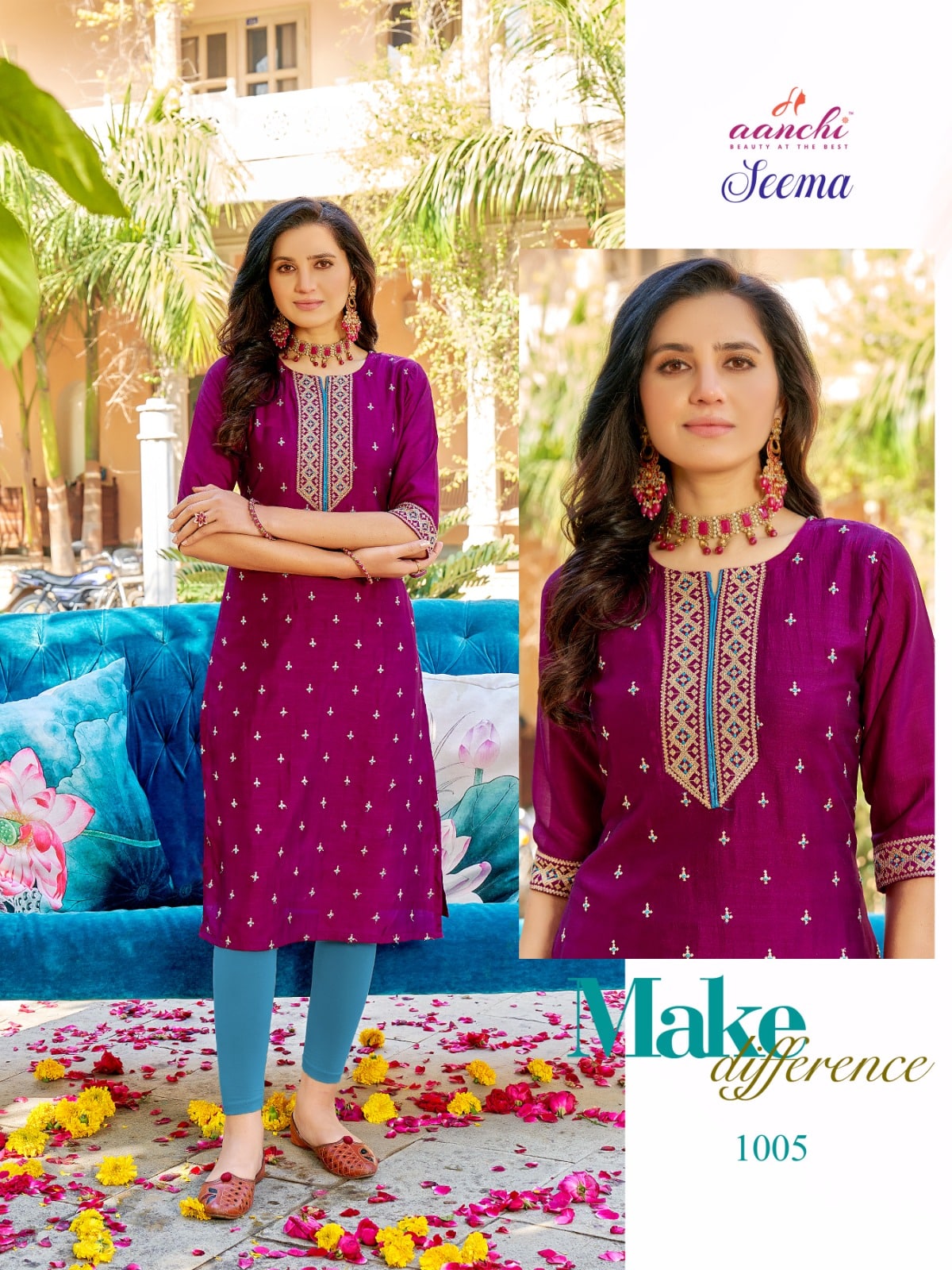 Aanchi Seema Designer Casual Wear Kurti Collection