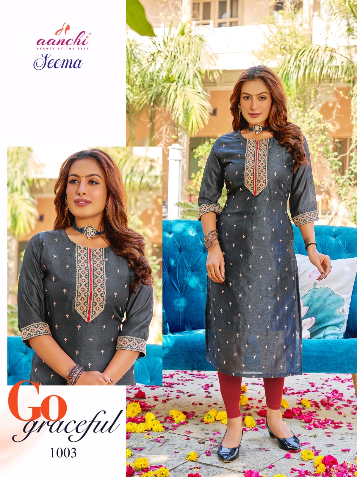 Aanchi Seema Designer Casual Wear Kurti Collection