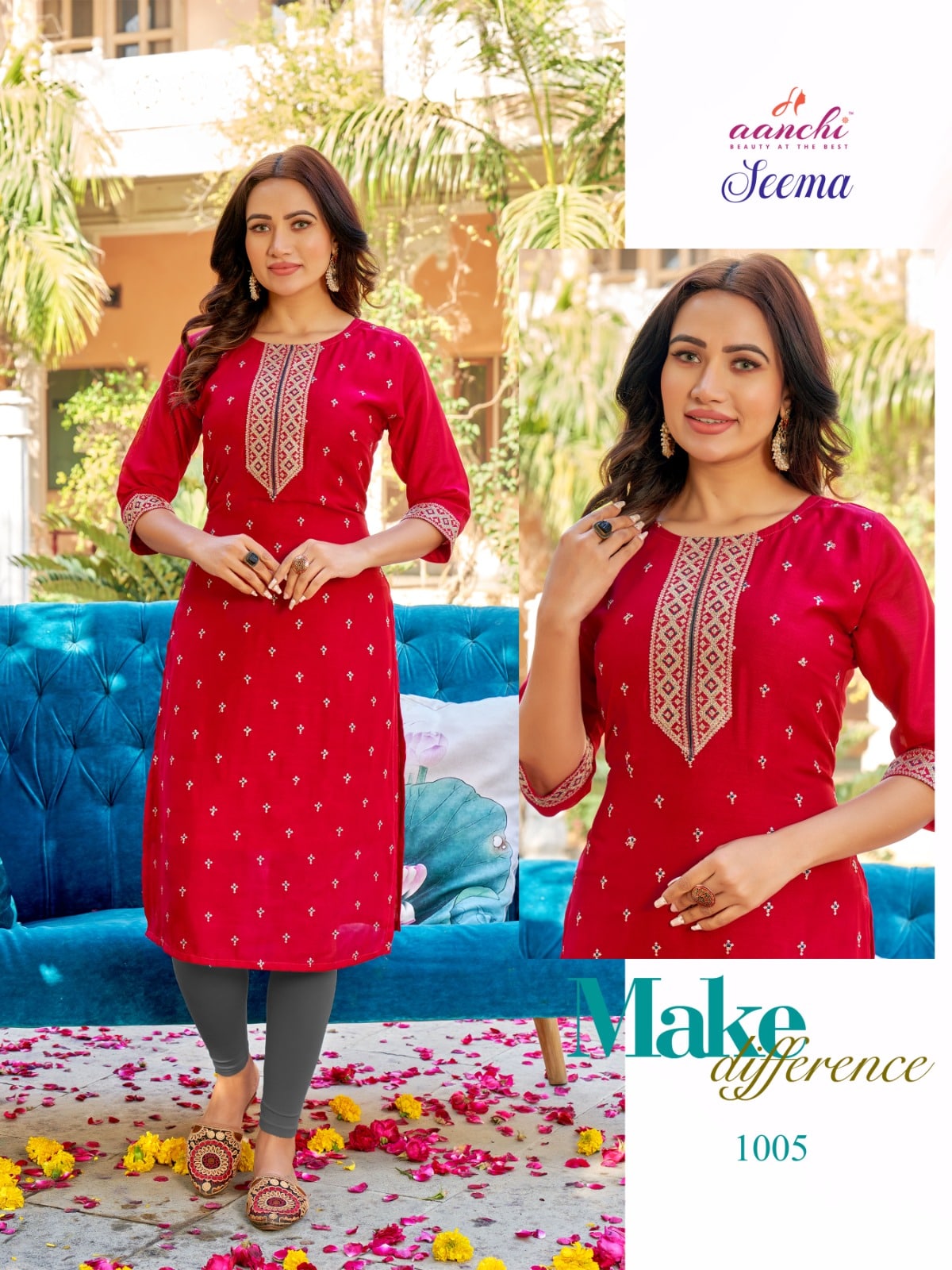 Aanchi Seema Designer Casual Wear Kurti Collection