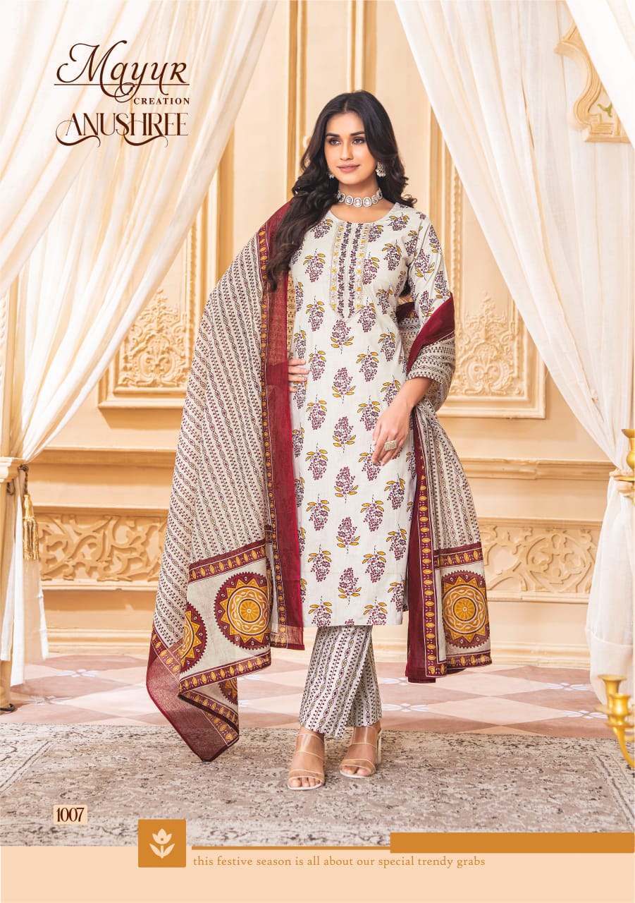 Mayur Anushree Vol 1 Printed Cotton Dress Material
