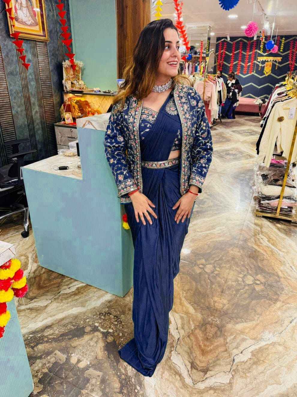 Bt 7058 Designer Koti With Ready To Wear Saree Collection