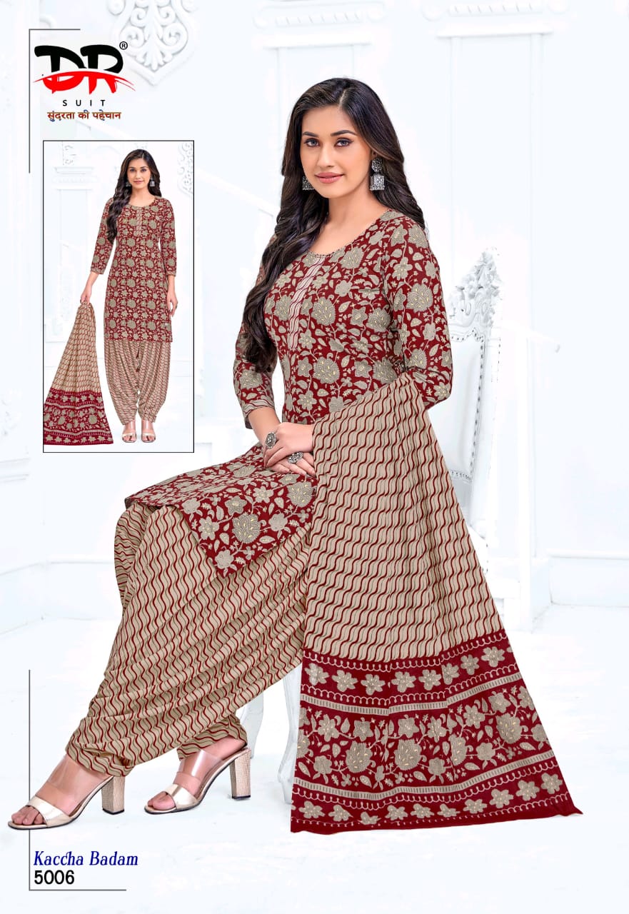 Dr Kaccha Badam Vol 5 Cotton Dress Material