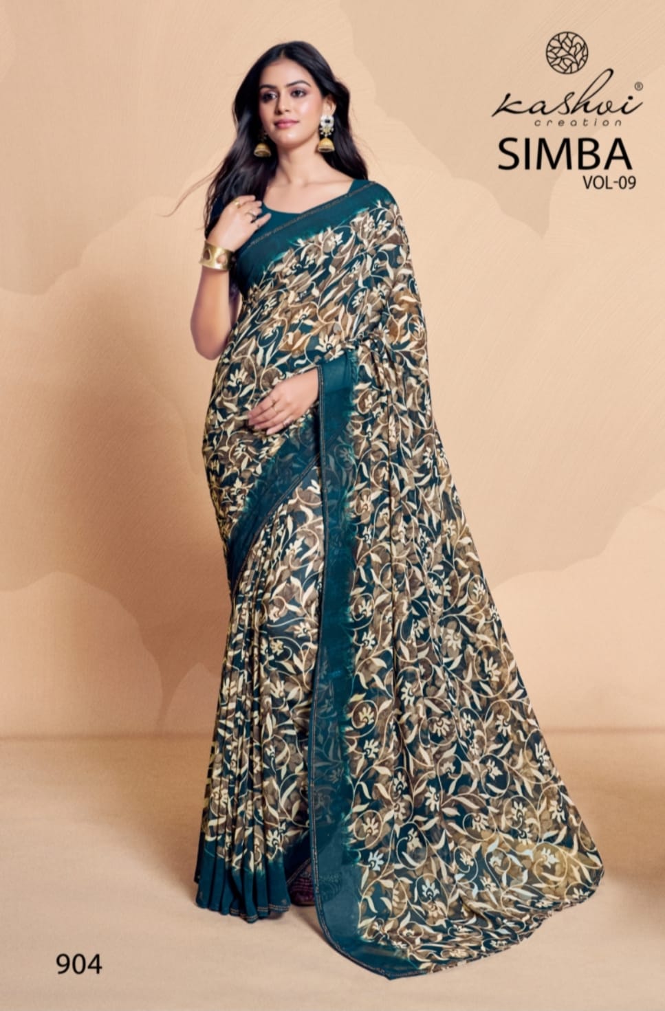 Kashvi Simba Vol 9 Designer With Lace Fancy Saree Collection