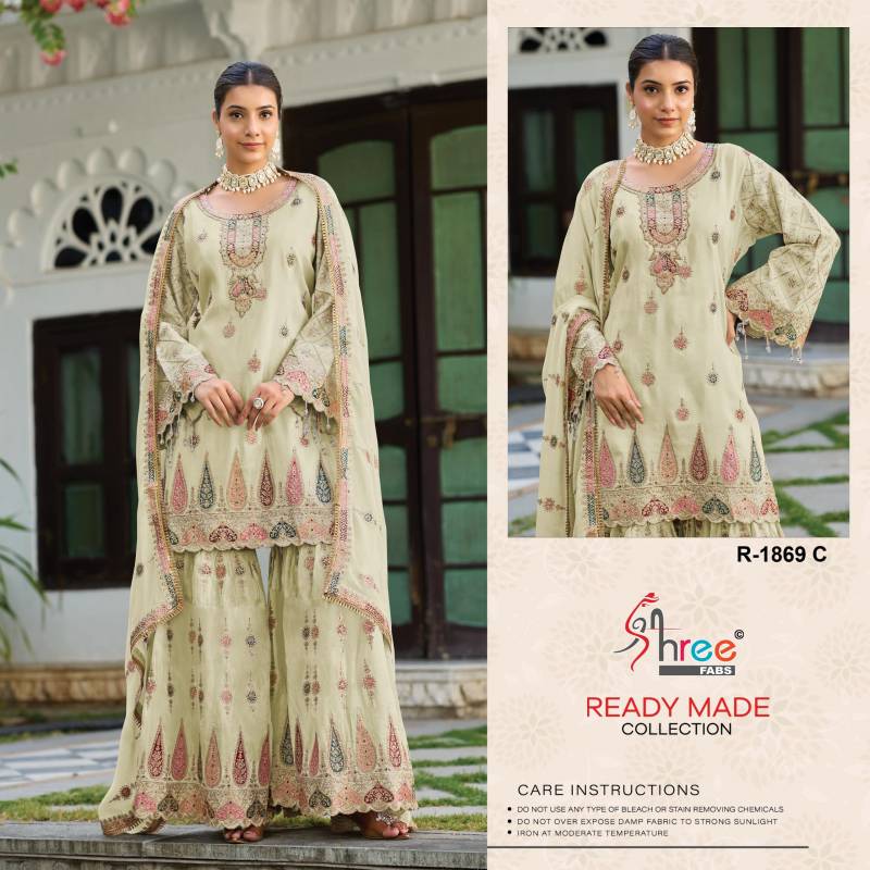 Shree R 1869 Pakistani Ready Made Salwar Suits Collection