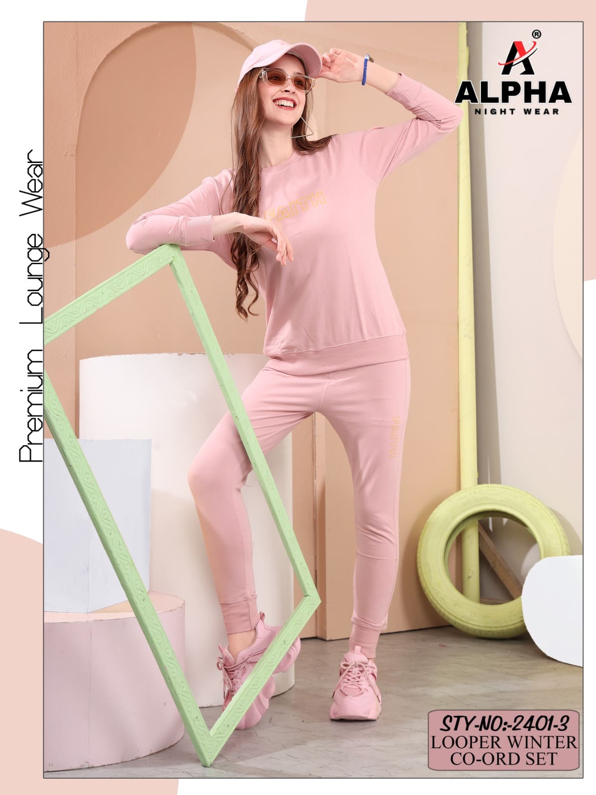 Alpha 2401 Looper Winter Cord Set Night Suits Collection
