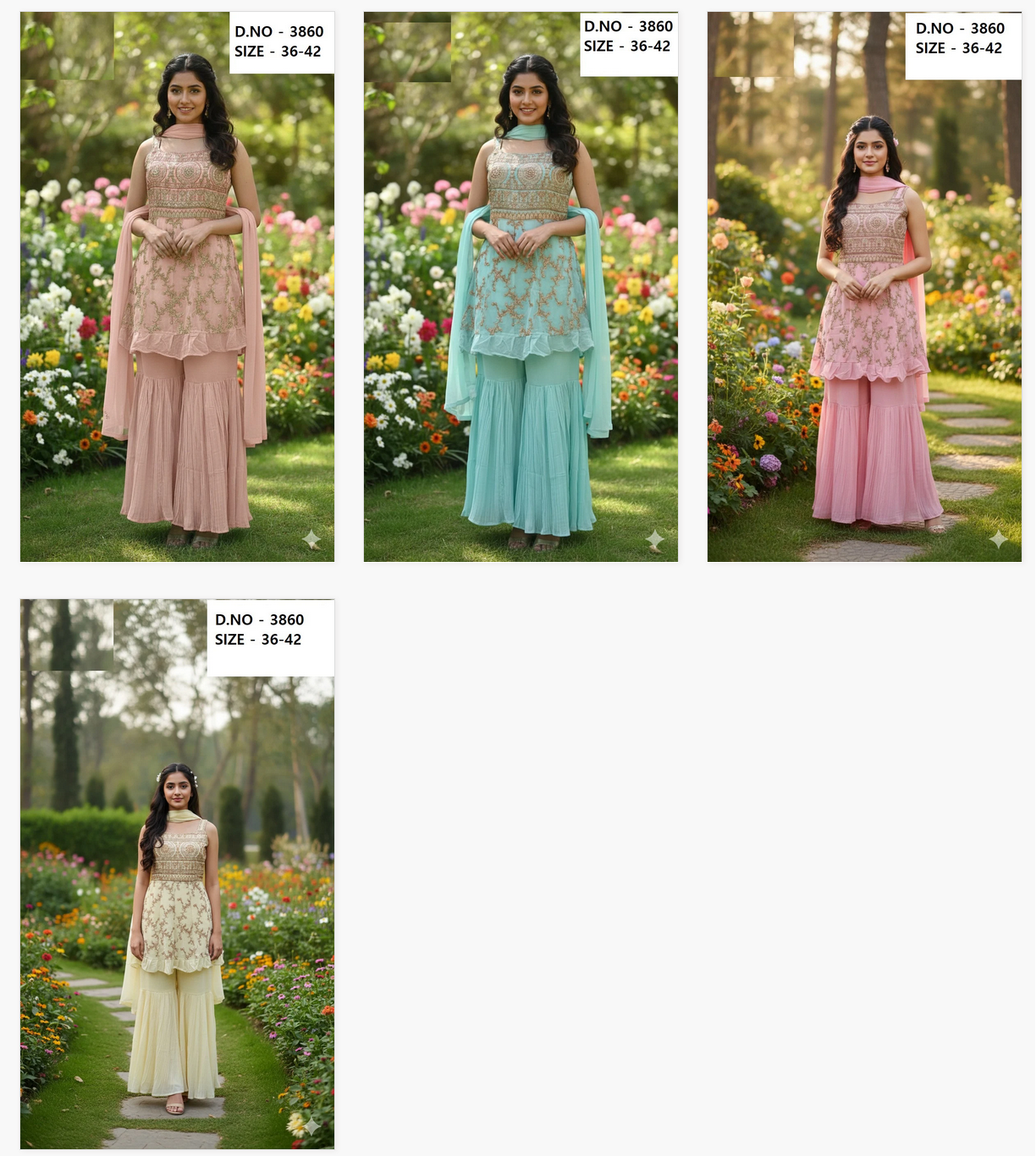 Saiyaara Sharara Set 3860 Designer Salwar Kameez Collection